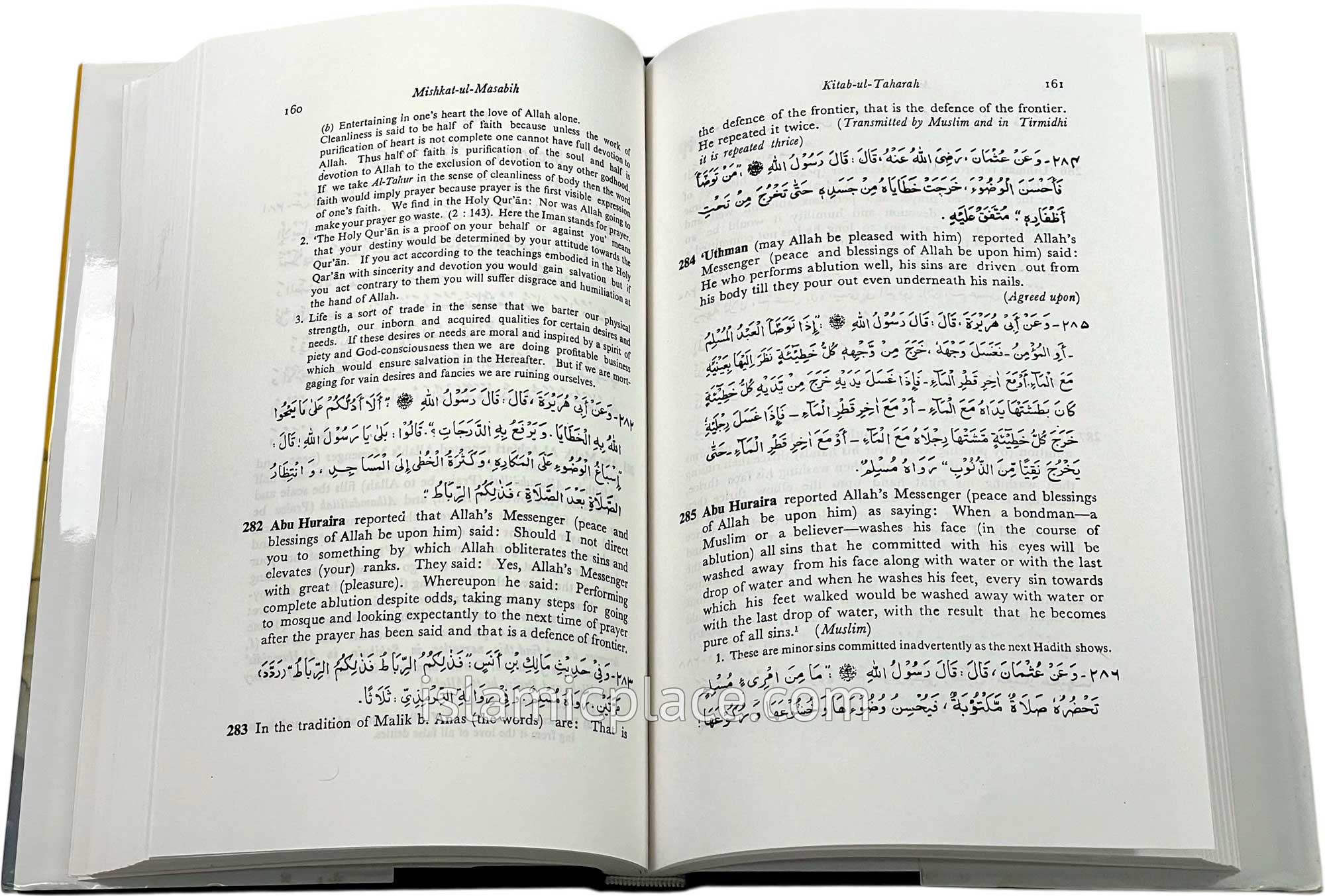 [3 vol set] Mishkat-ul-Masabih with Arabic Text - The Islamic Place