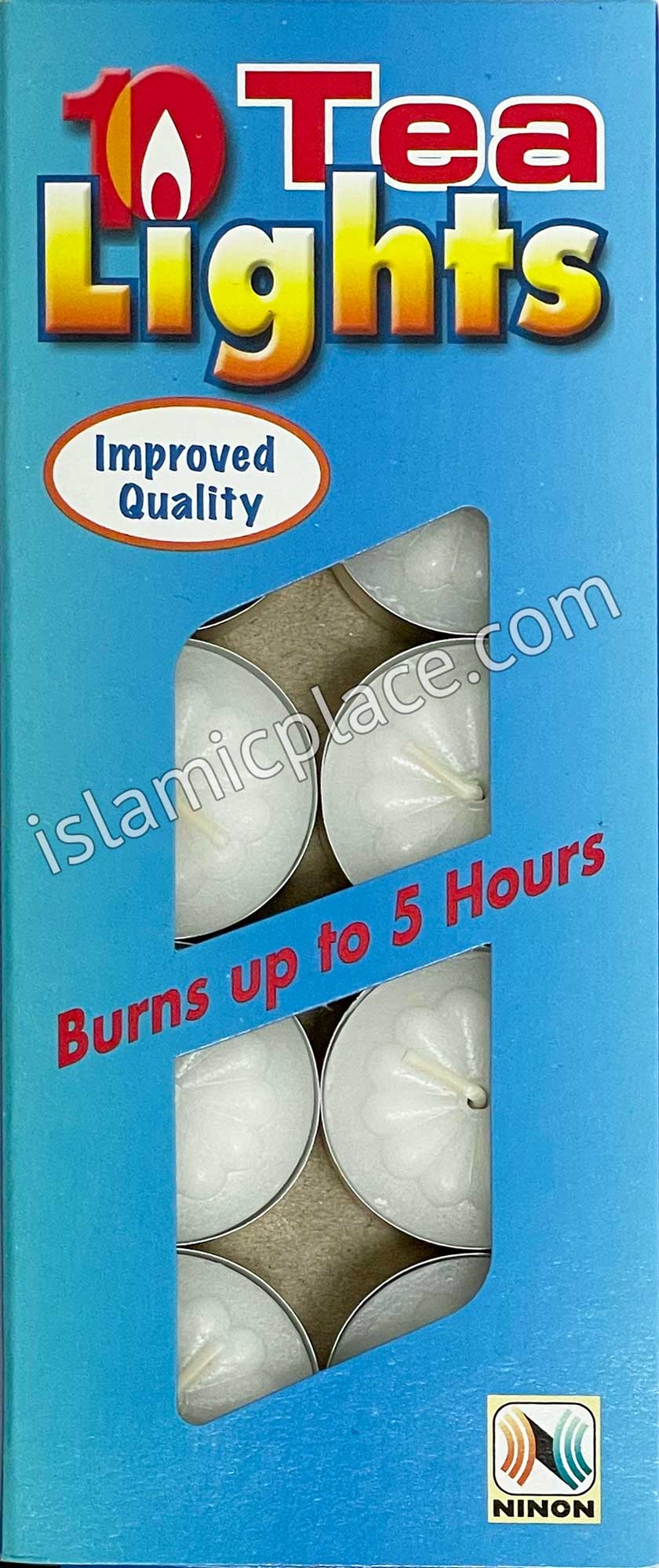 10 Tea Lights pack (Burns up to 5 Hours) - The Islamic Place