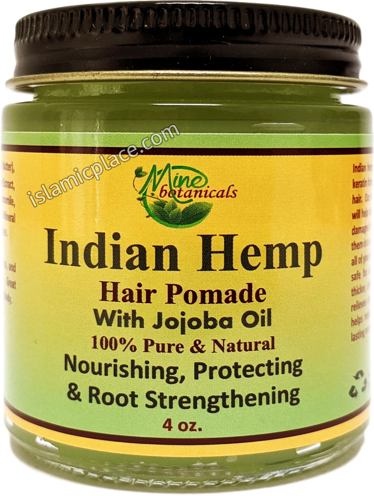 Indian Hemp Hair Pomade with Jojoba Oil - The Islamic Place