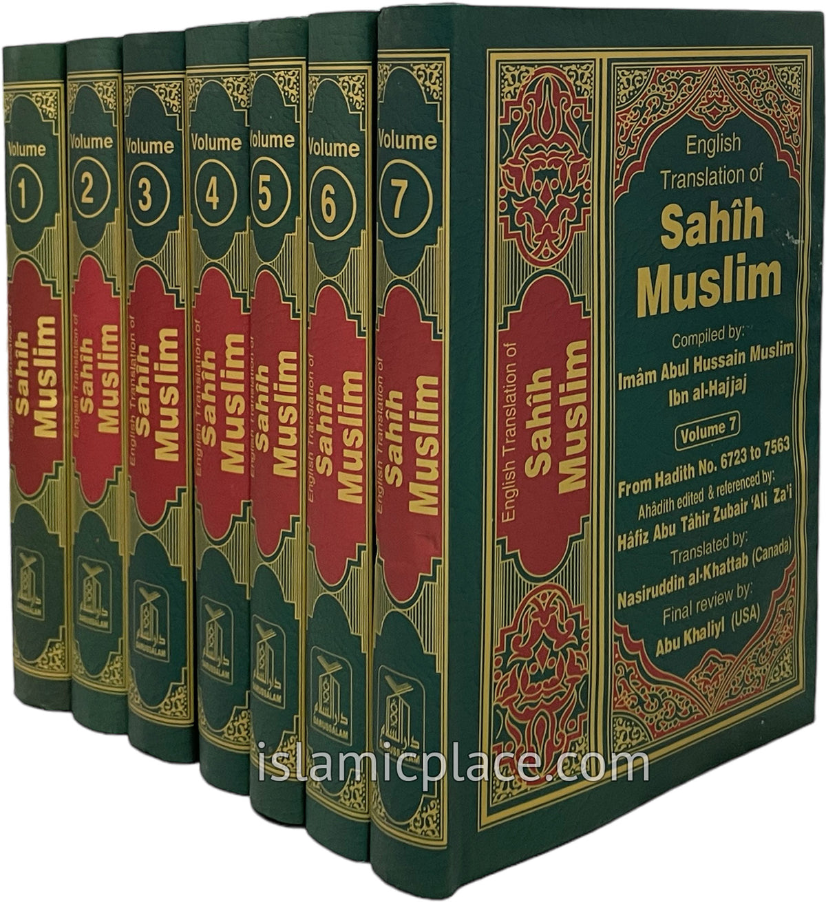 [7 vol set] Sahih Muslim (Arabic and English) - The Islamic Place