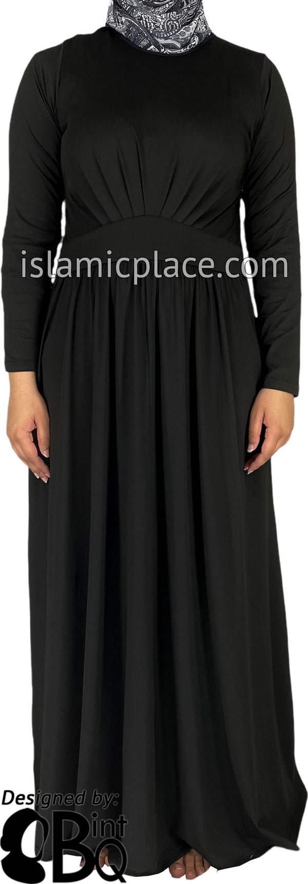 Black - Princess Munira Stylish Abaya by BintQ - The Islamic Place