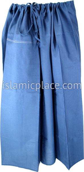 Steel Blue - Solid Color Men Lungi Izar - The Islamic Place