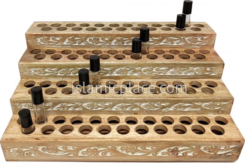 Oil Bottle Display Wooden Stand (holds 92 Short or Tall roll-on bottle ...
