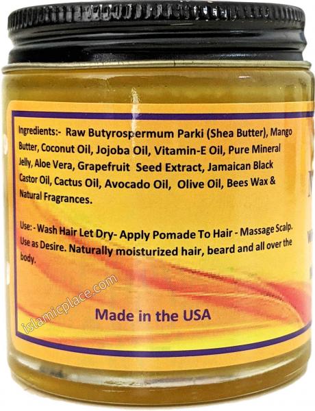 Mango Butter Hair Pomade with Jamaican Castor Oil - The Islamic Place